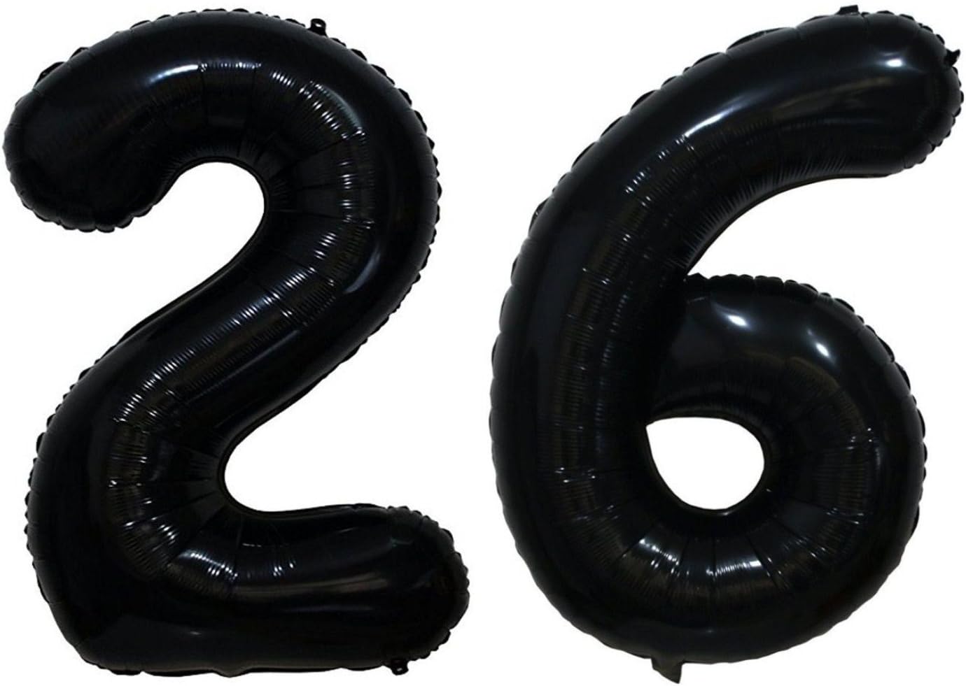Amazon.com: ZiYan 40 Inch Giant 26th Black Number Balloons,Birthday ...
