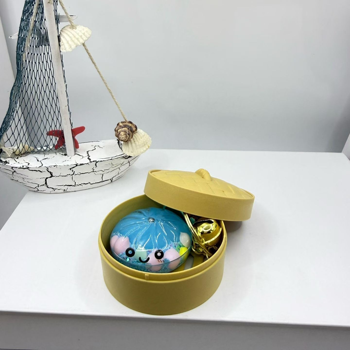 Amazon.com: Cute Dumpling Keychain Trendy Keychains Bag Charms Steamer ...