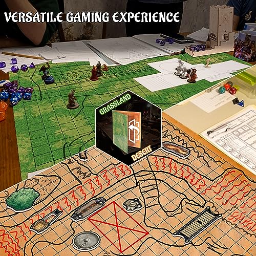 Snapklik.com : CZYY DND Foldable Mat Dry Erase TTRPG Map Grassland ...
