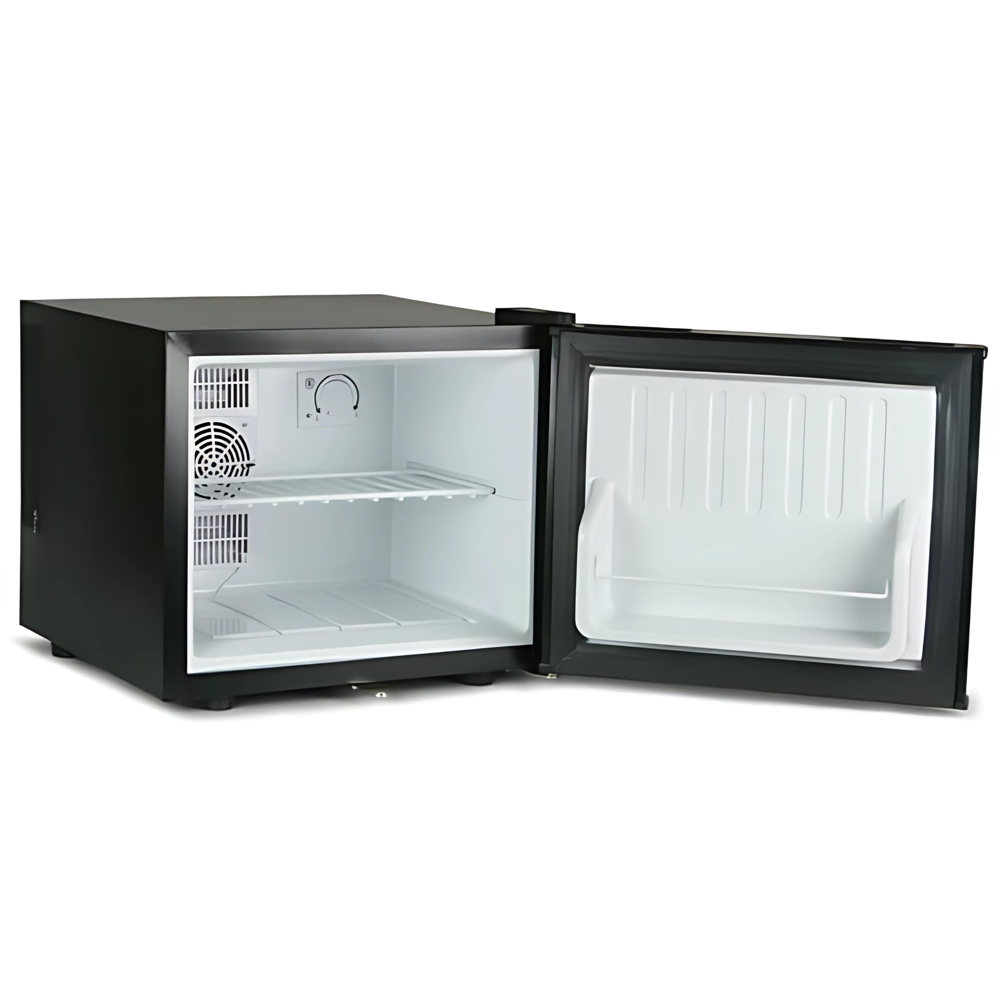 ChillQuiet Mini Fridge 17ltr Black - Lockable - Quiet Running Table Top ...