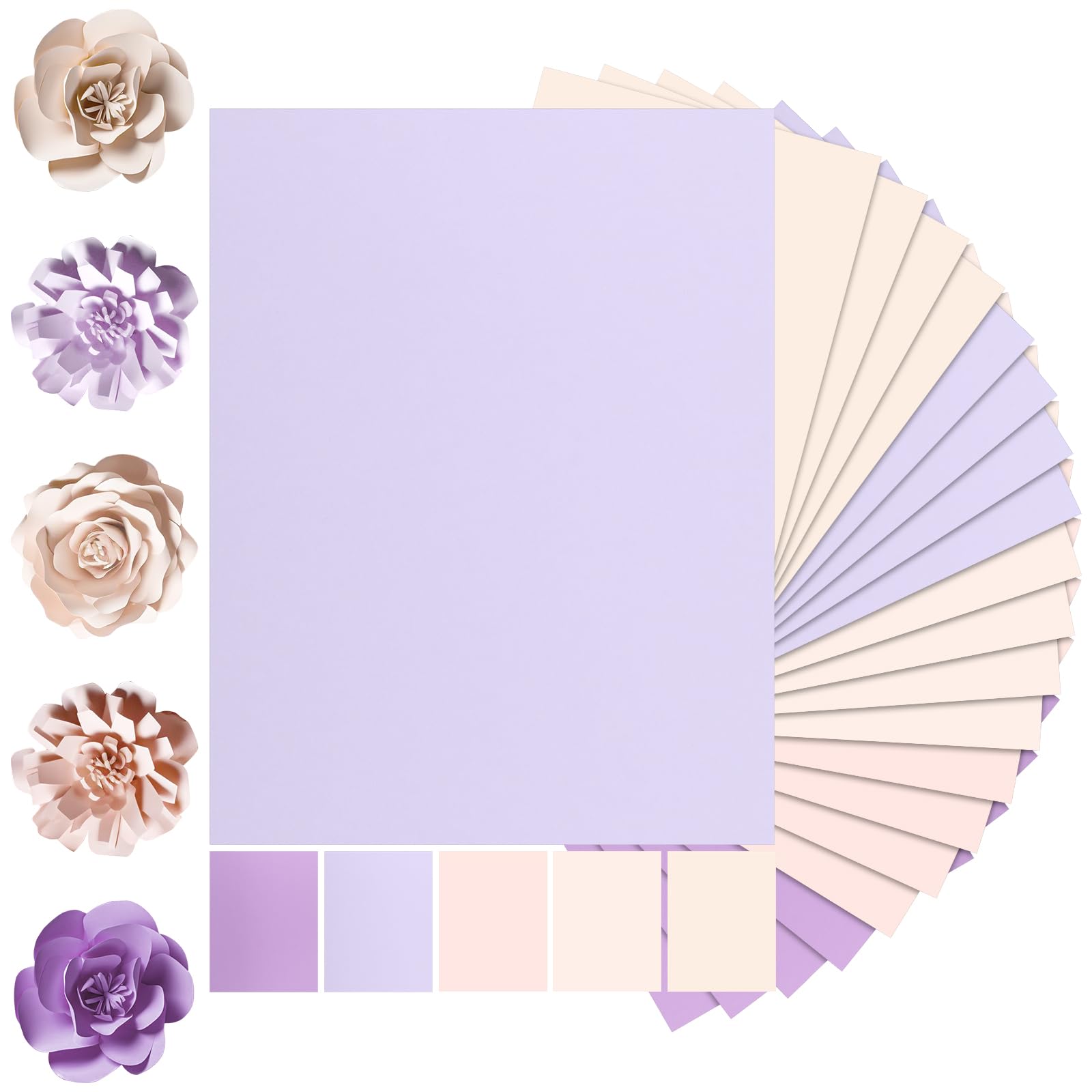 Snapklik.com : ReliThick 100 Sheets Cardstock 8.5 X 11" Assorted ...