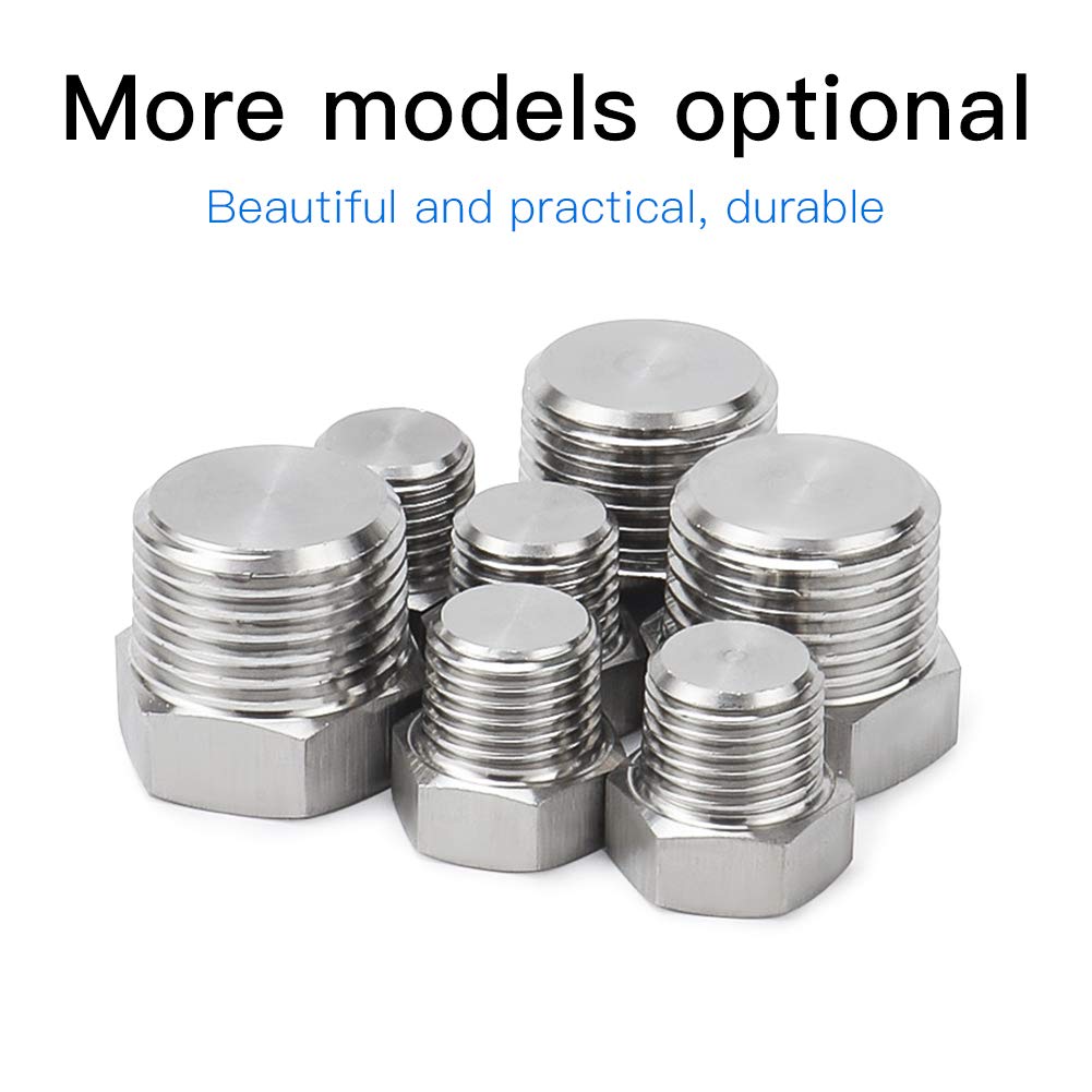 Snapklik.com : Feelers 2" NPT Male Outer Hex Head Thread Plug Pipe ...