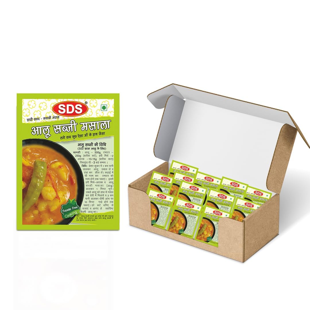SDS Aloo Sabzi Masala 60gm -Pack of 12 : Amazon.in: Grocery & Gourmet Foods