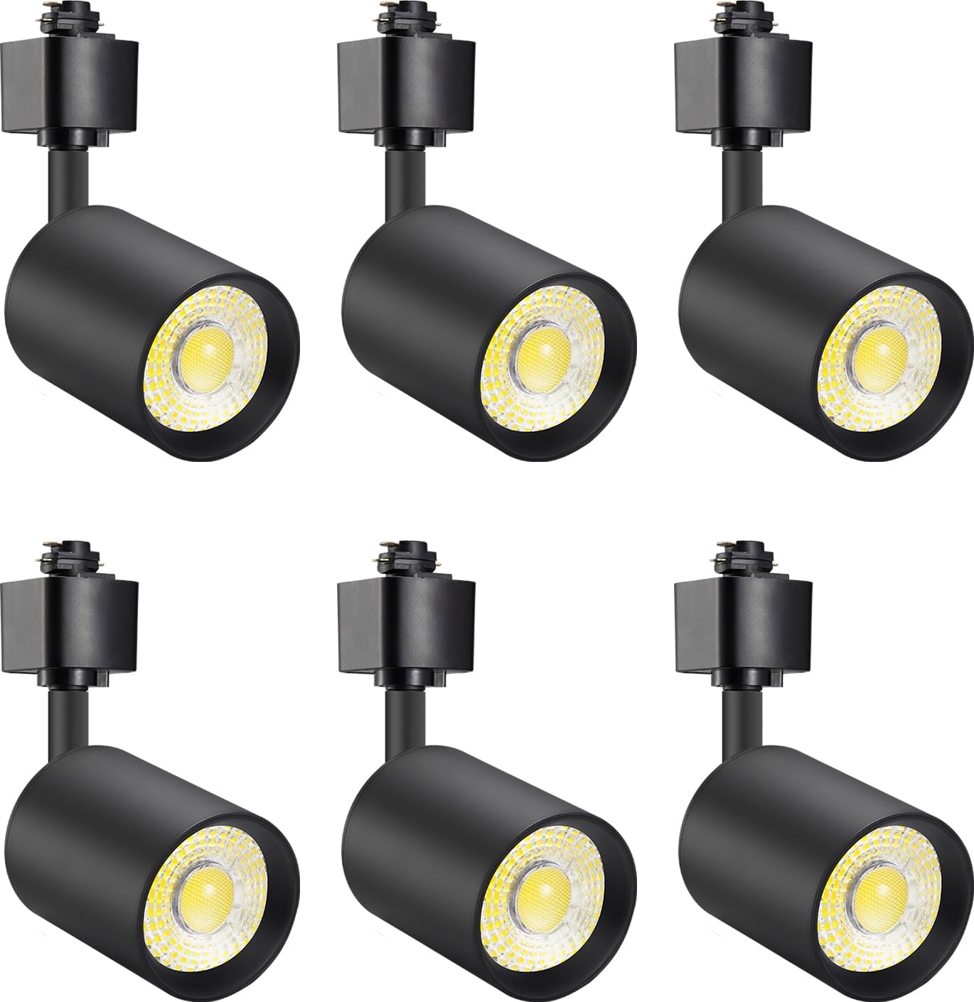 VANoopee 6 Pack 10W Dimmable LED Track Lighting Heads H Type Track ...