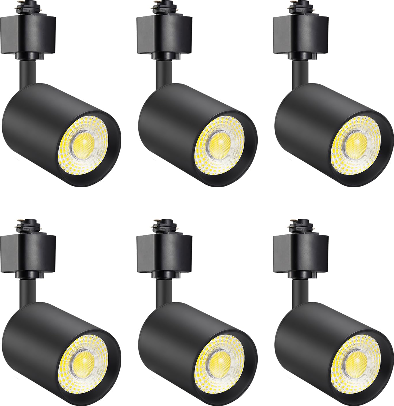 VANoopee 6 Pack 10W Dimmable LED Track Lighting Heads H Type Track ...