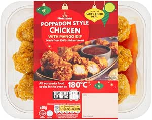 MORRISONS POPPADOM Chicken Chunks and Mango DIP 240G : Amazon.co.uk ...