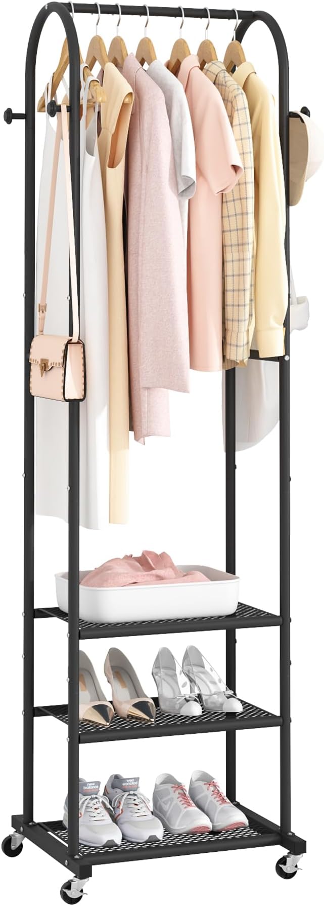 Amazon.com: LOKO Clothes Rack with 3 Fabric Drawers, Freestanding ...