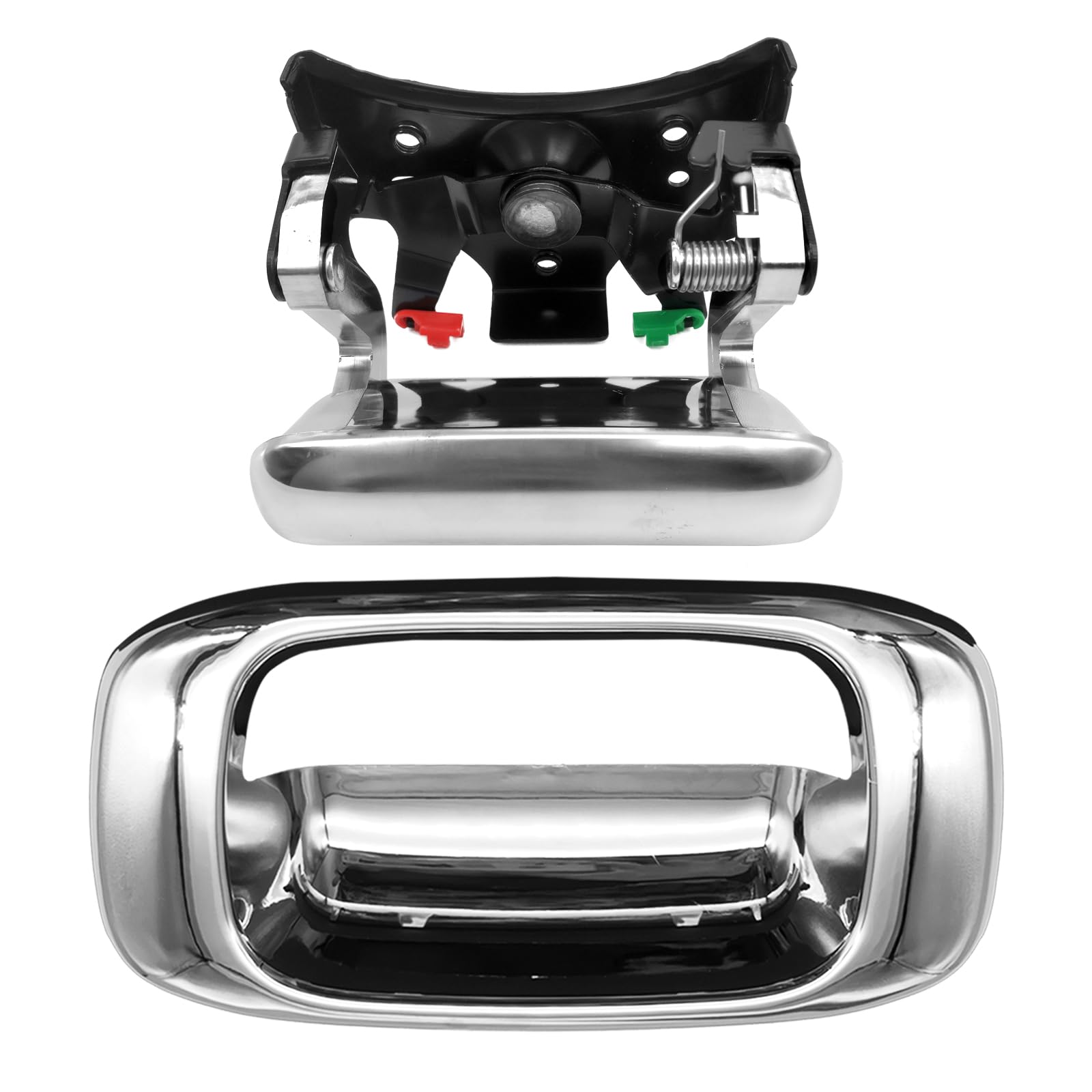Amazon.com: RBOKO Chrome Tailgate Tail Gate Handle and Bezel ...