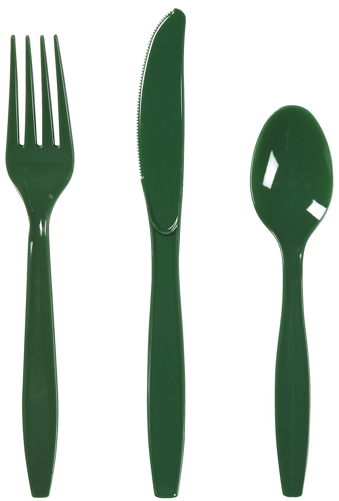 Amazon.com: Creative Converting Assorted Hunter Green Plastic Cutlery ...