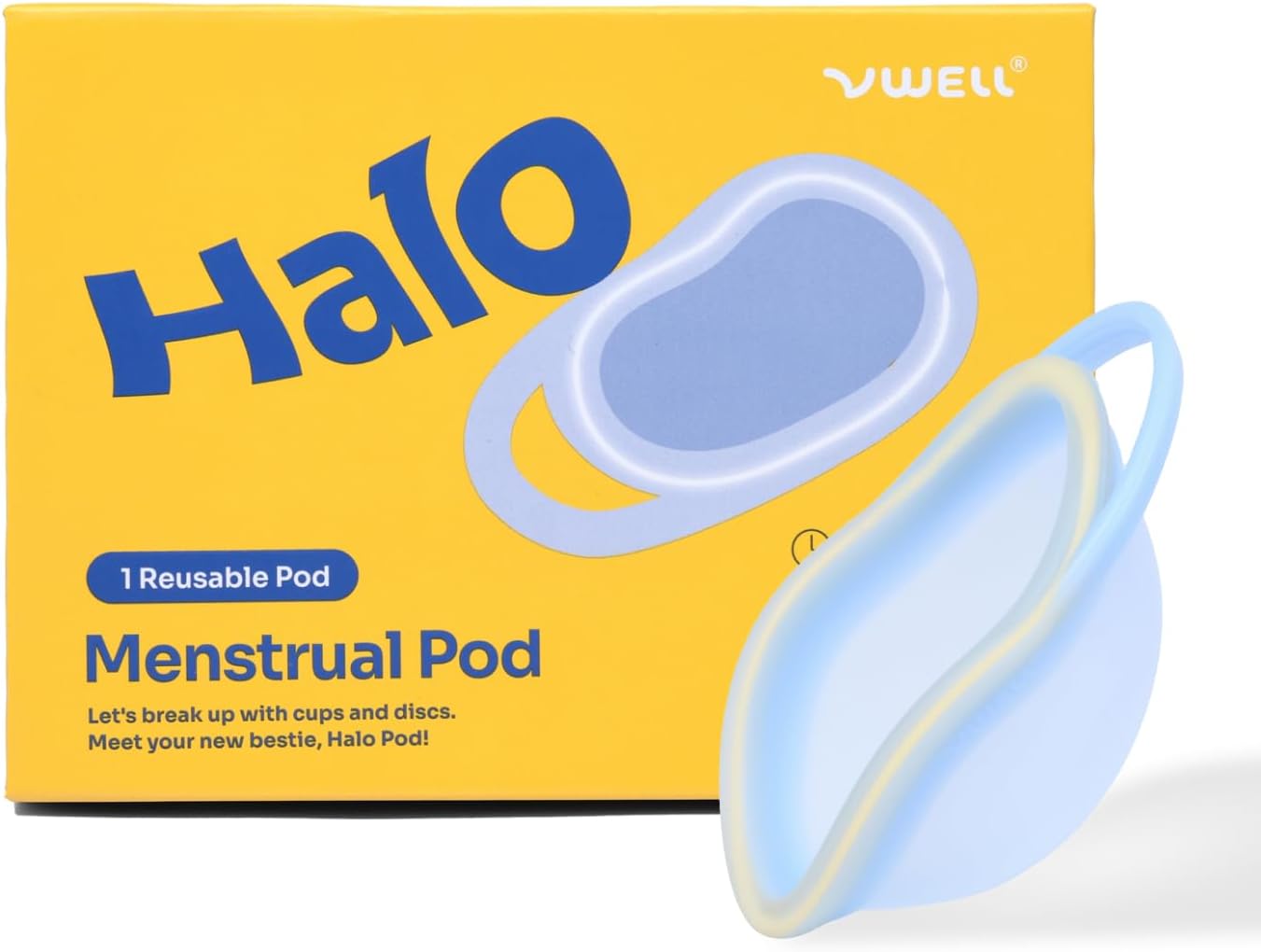 Amazon.com: VWELL Halo Reusable Menstrual Disc Pod - One-Handed ...