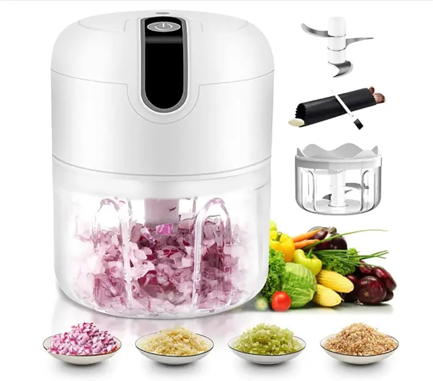 Amazon.com: Electric Garlic Chopper, Onion Chopper, Mini Portable ...
