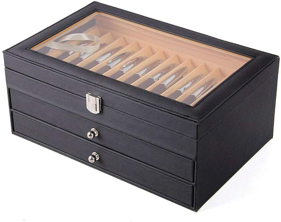 Amazon.com: YIYIBYUS 3 Layer Wood Pen Display Box - Large Capacity 36 ...