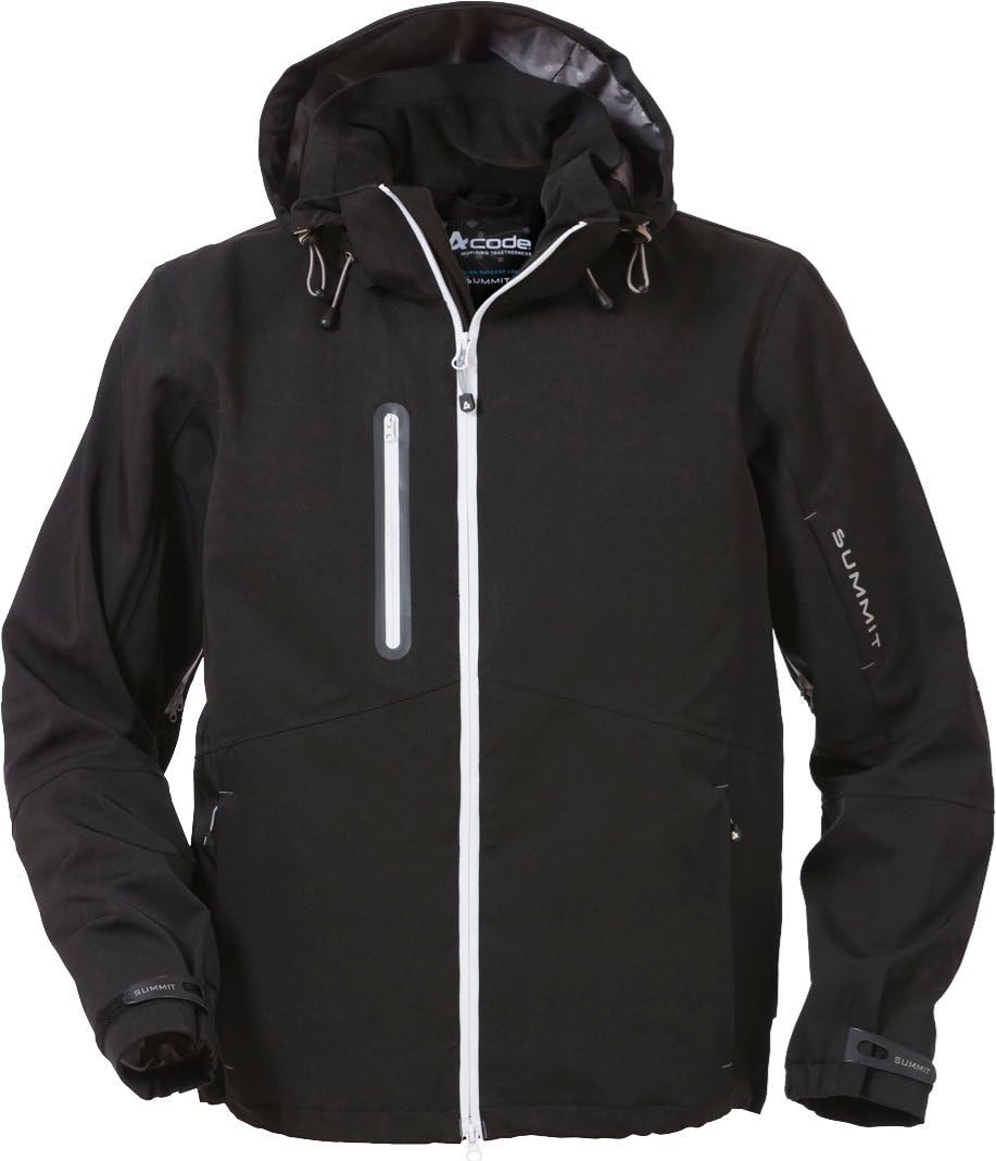 Acode 100181 Hooded Shell Jacket Black L : Amazon.co.uk: Fashion