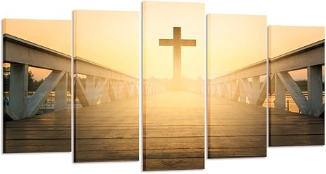 Amazon.com: KREATIVE ARTS - Large Size 5 Pieces Canvas Prints Wall Art ...