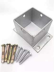 Flange Anchor Bases,Square Railing Post Brackets/Post Cover Plate ...