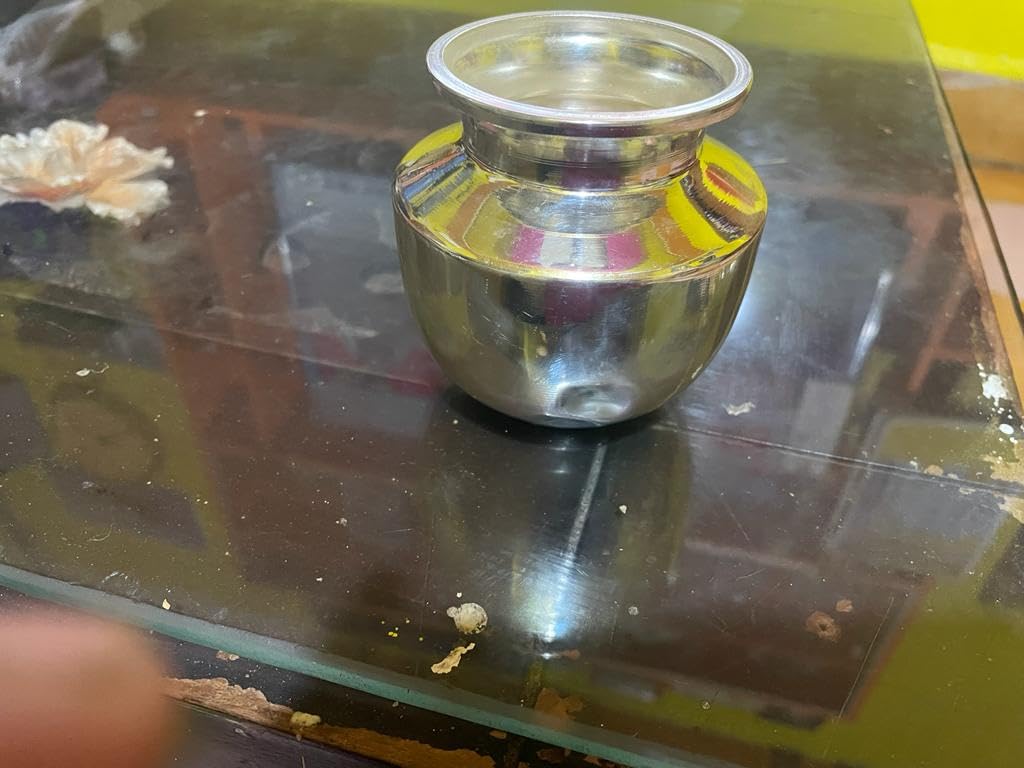 Pure Silver Kalash for Pooja Chandi Plain Lota Sangli Kalasha for Puja ...