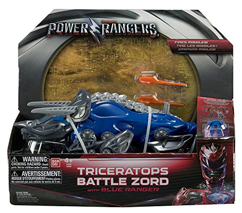 Power Rangers Movie Triceratops Battle Zord with Blue Ranger - Want It All