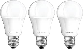 Rafeed LED Bulb E27 5W, Pack of 3, 50/60Hz, Light Bulb, 360 Lumens, Non ...