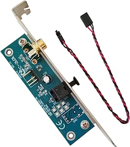SPDIF External Sound Card SPDIF Optical and RCA Out Plate Cable Bracket ...
