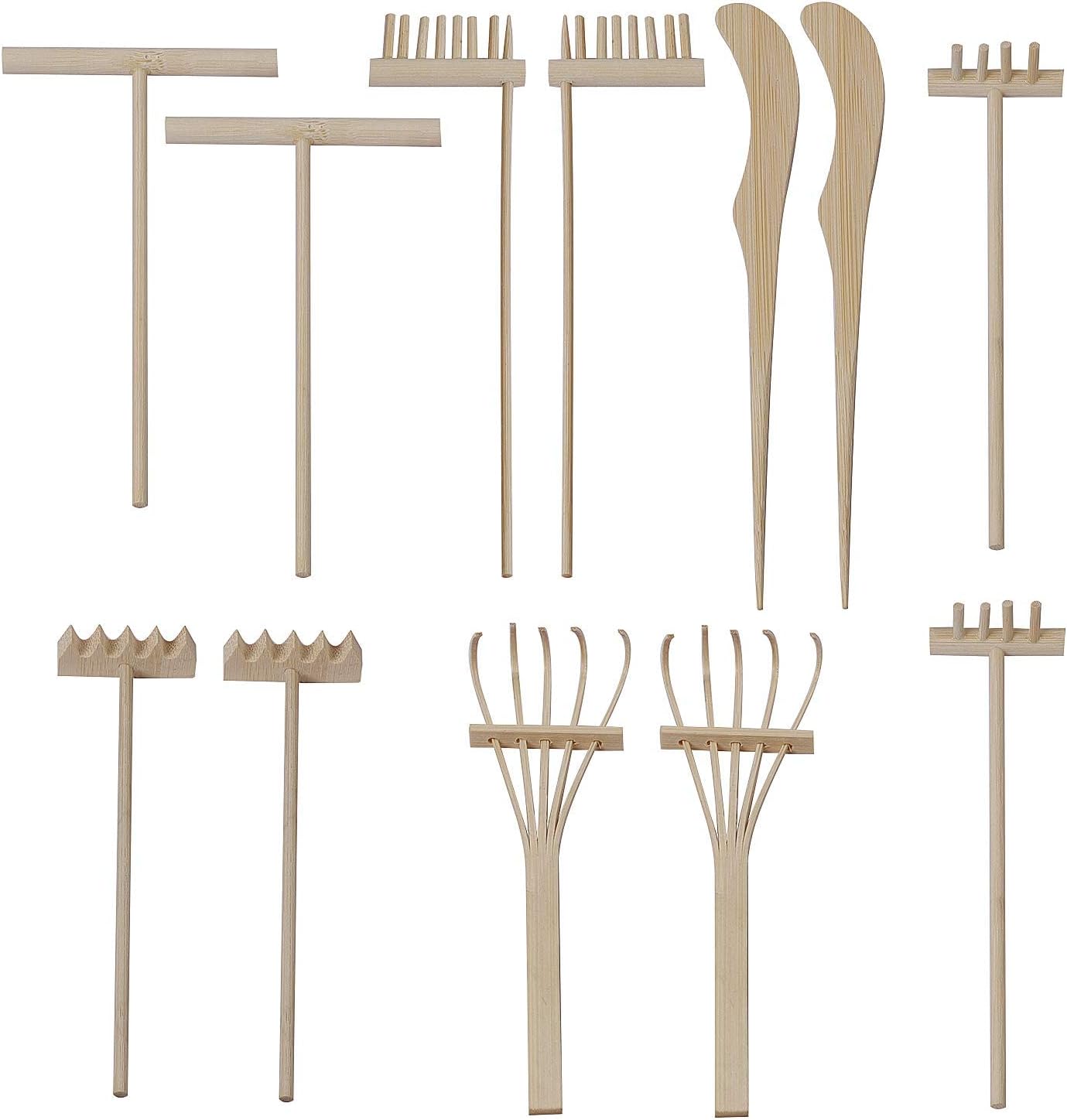 Amazon.com : KEILEOHO 12 PCS Mini Zen Garden Rakes, DIY Sand Zen Garden ...