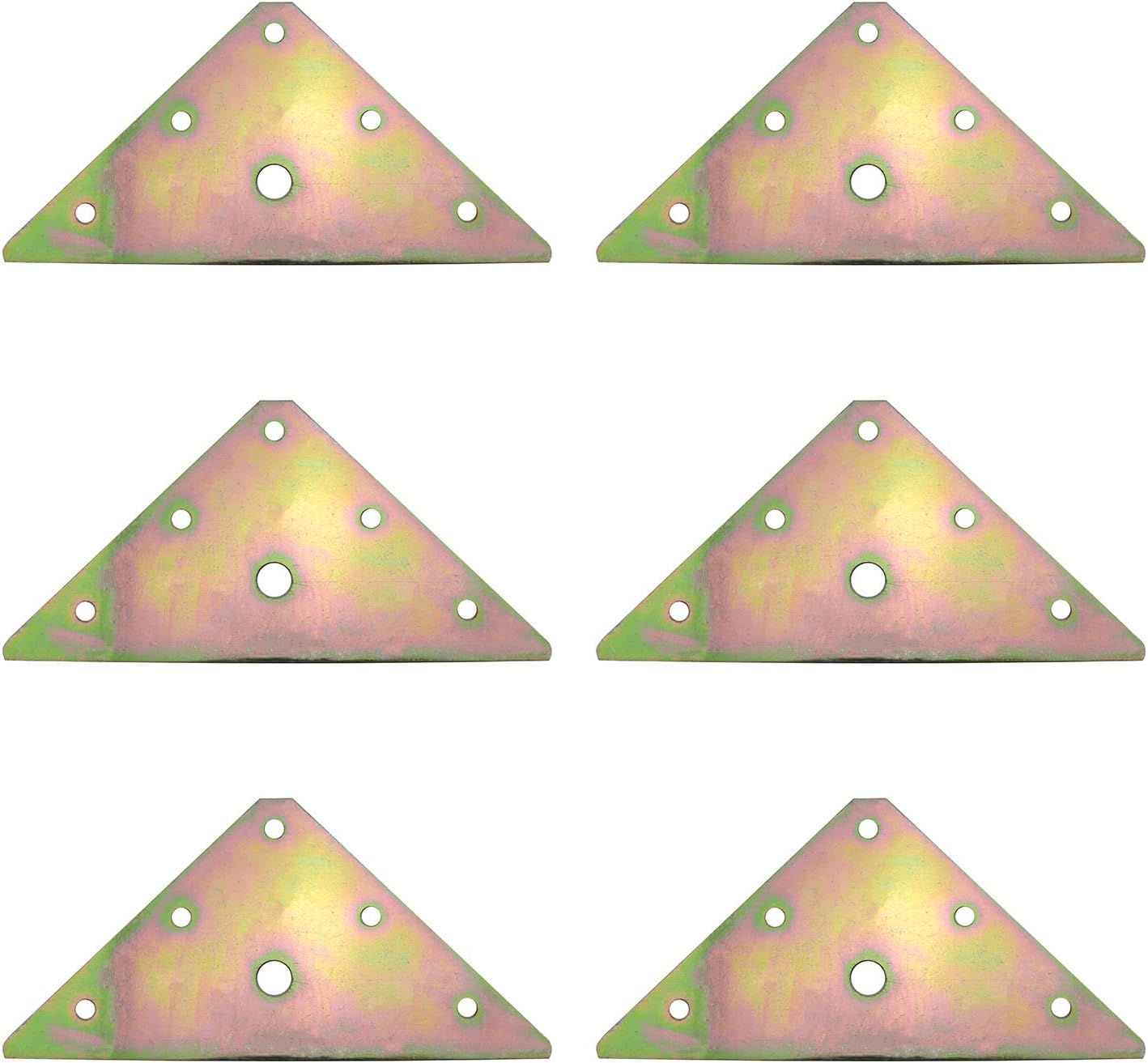 Amazon.com: JCBIZ 6pcs Triangle Mending Plates Flat Brace Bracket with ...