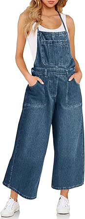 Amazon.com: Cicy Bell Women's Denim Overalls Baggy Jumpsuits Loose Fit ...