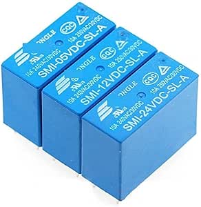 Amazon.com: PONNYC 5PCS Relays SMI-05VDC 12VDC 24VDC-SL-A SMI-05VDC 12VDC 24VDC-SL-C 10A 4PIN ...