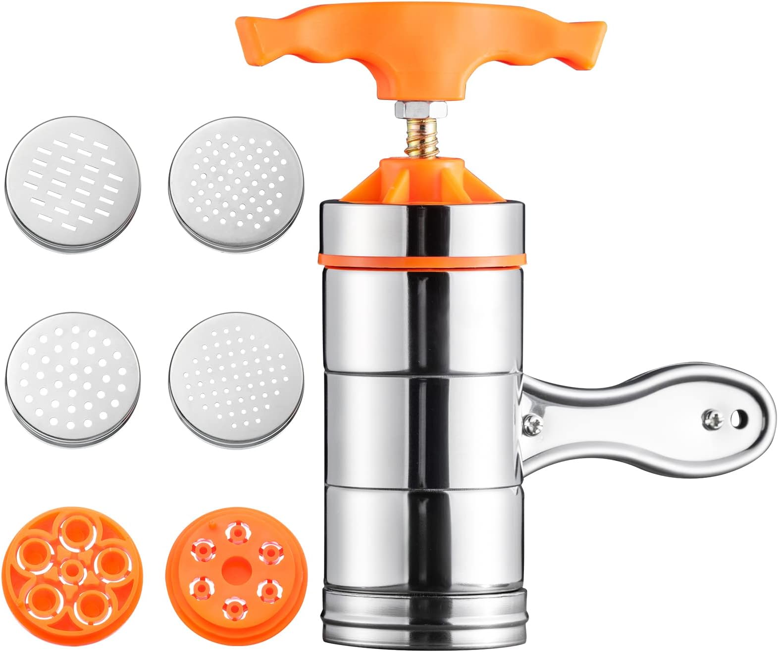 Amazon.com: Stainless Steel Manual Noodles Maker, Portable Pasta Maker ...