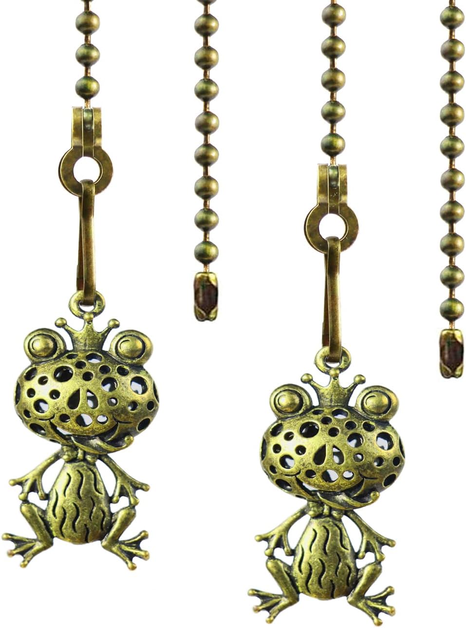 Amazon.com: 2Pcs Ceiling Fan Pull Chain Set, 12Inch Metal Fan Pull ...