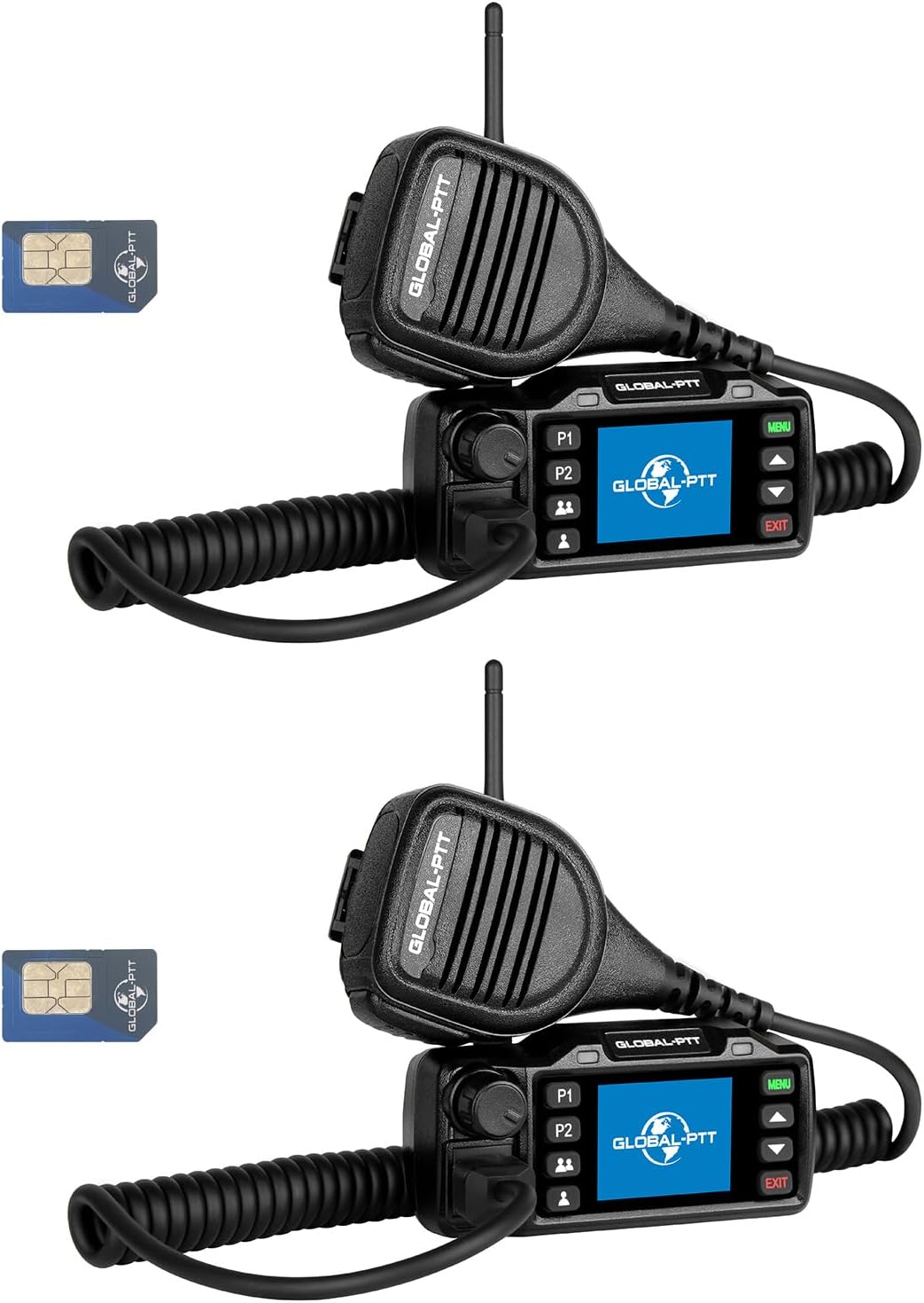 Amazon.com: Wurui TXQ Global-ptt 4G LTE walkie talkies G0 Mini poc Pair ...