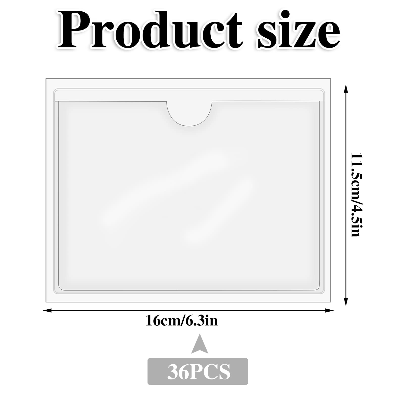 Snapklik.com : 36 Pack Adhesive 4" X 6" Index Card Pockets