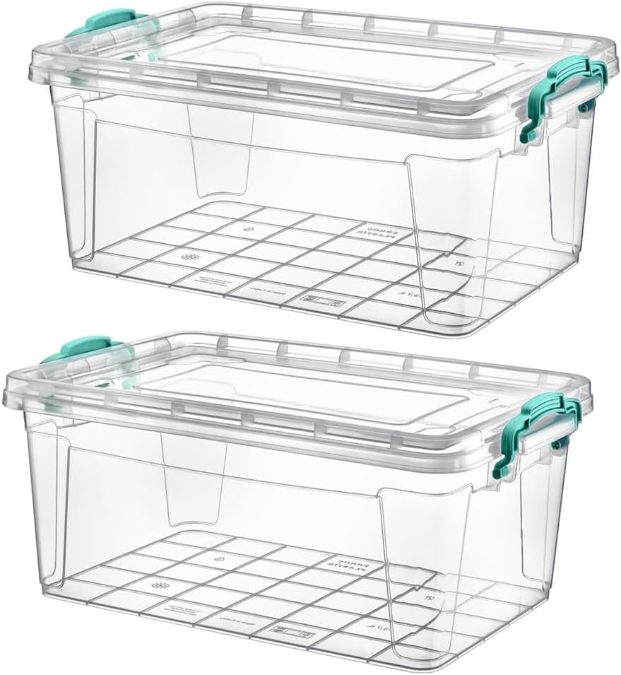 Best House Rectangle Multipurpose Use Clear Storage Boxes Containers ...