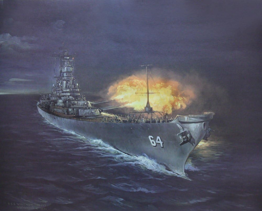 Amazon.com: Bill Koelpin - USS Wisconsin (BB-64) Counter Signed by ...
