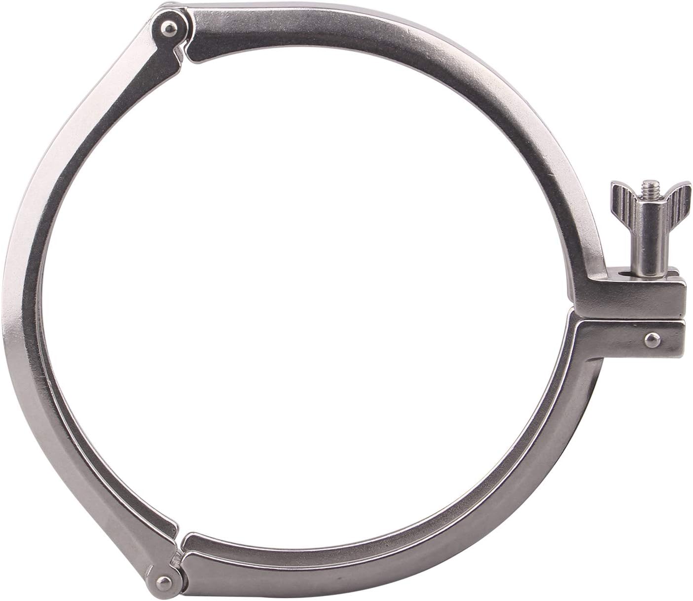 DERNORD 8 Inch Three Segment Sanitary Clamp Stainless Steel 304 Tri ...