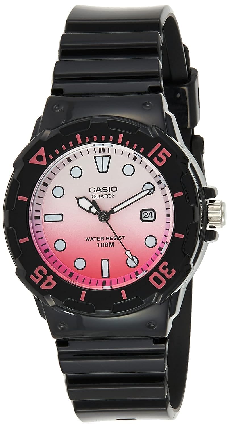 Casio Girls Quartz Watch, Analog Display And Resin Strap : Buy Online ...