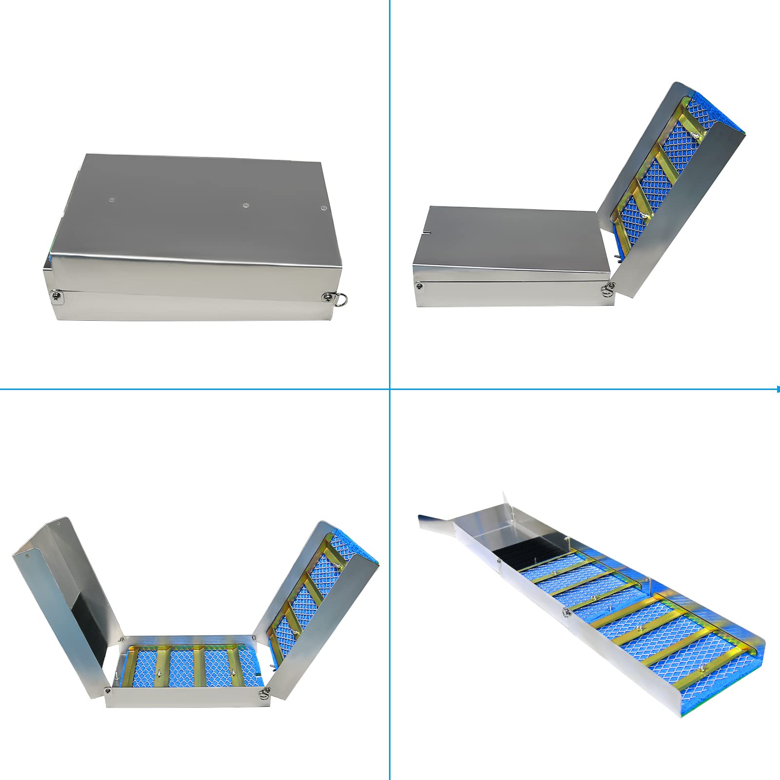 Snapklik.com : Folding Aluminum Alloy Sluice Box, Portable Gold ...