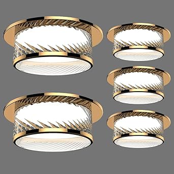 WLBHWL 5 Pack Led Downlight Recessed Ceiling Lights,Acrylic Transparent ...