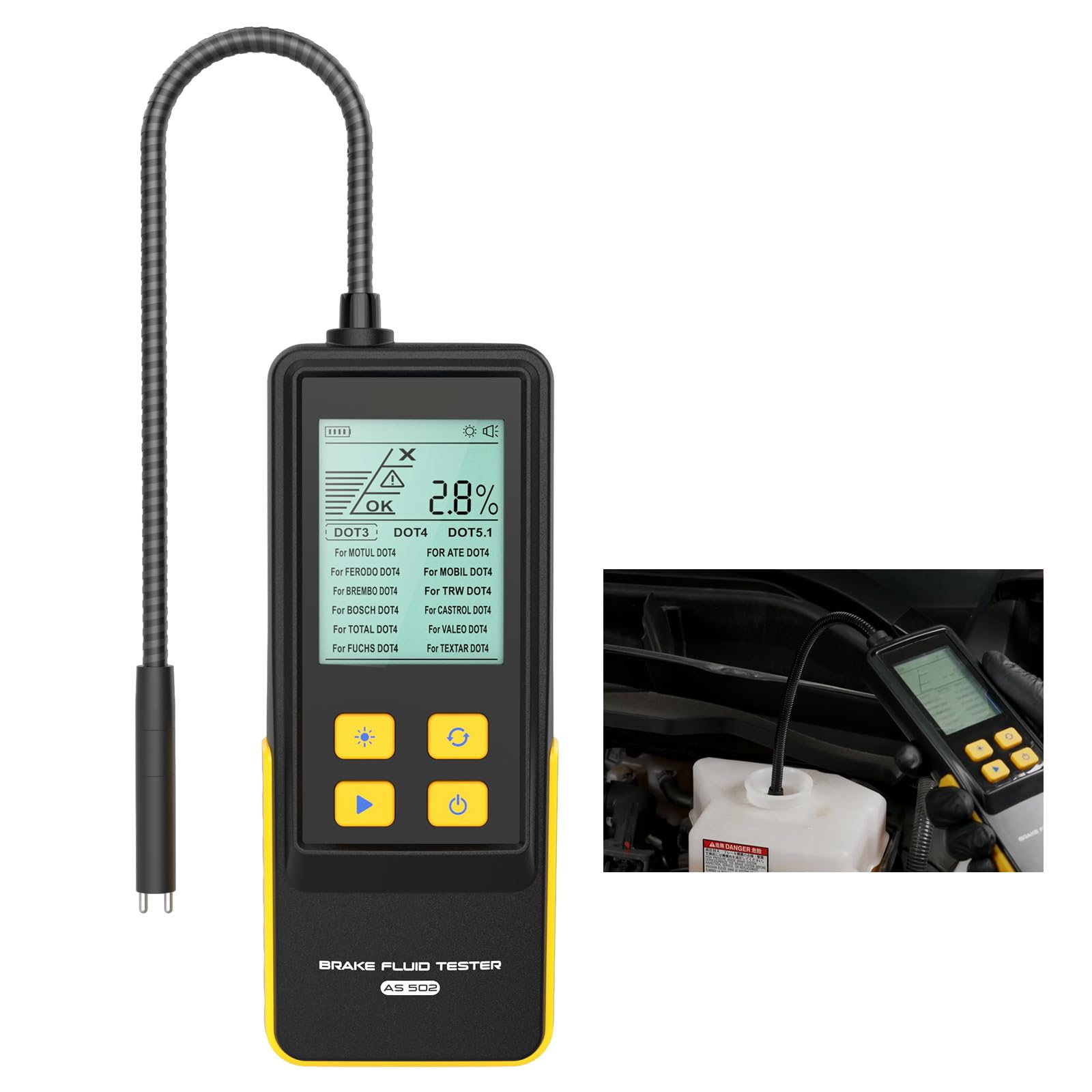 Amazon.com: MOTOCOCHE Automotive Brake Fluid Tester - High Precision ...