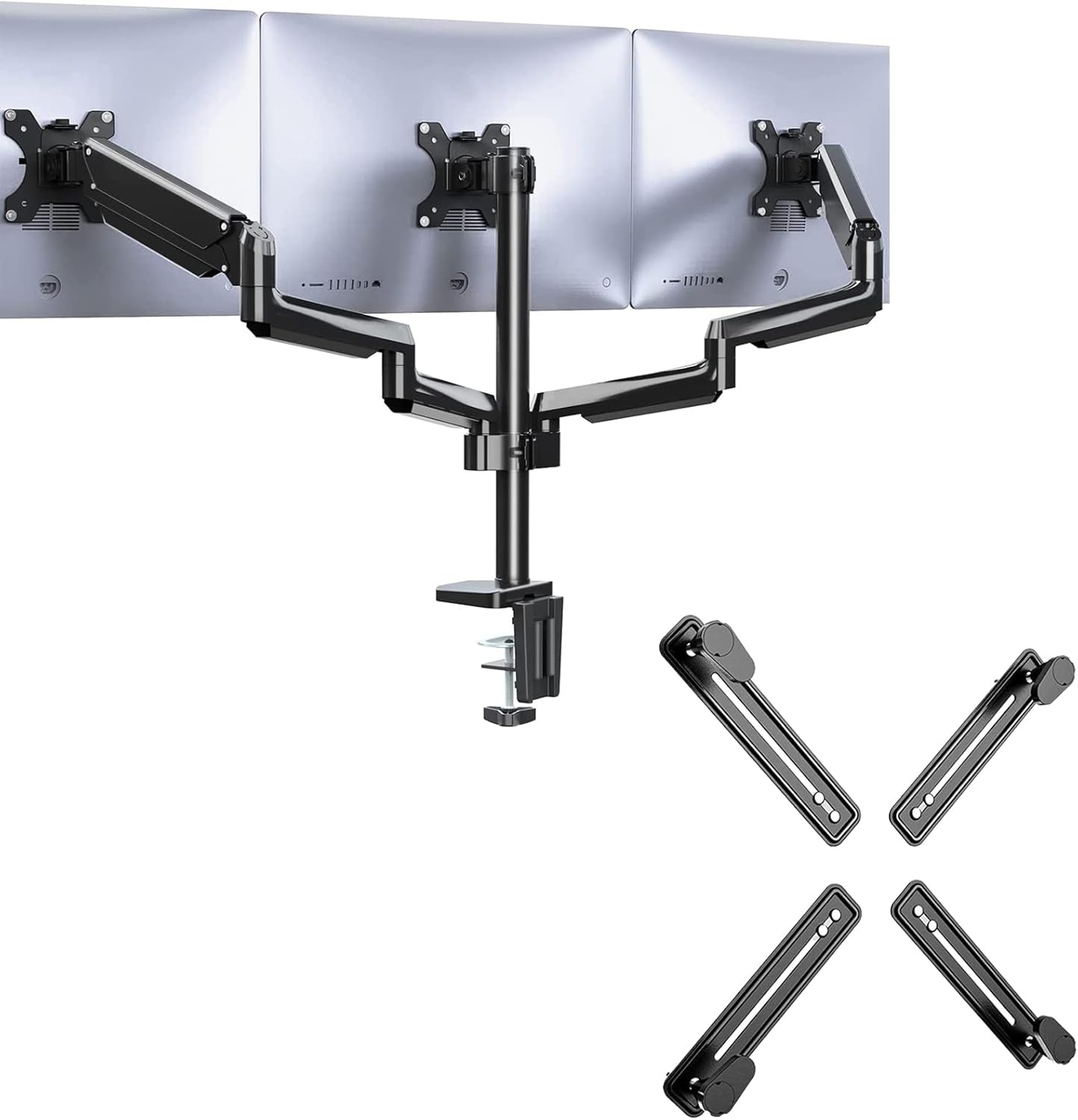 Amazon.com: WALI Bundle – 2 Items: Triple Gas Spring Monitor Mount and ...