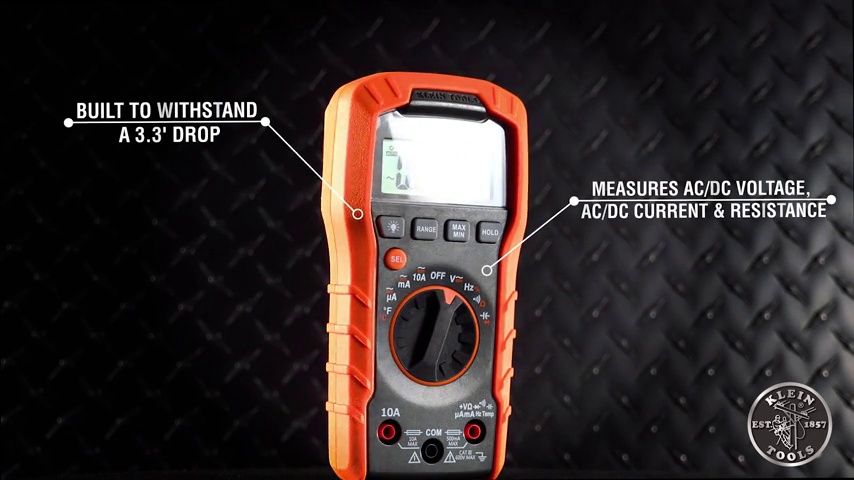Watch Klein Tools MM400 Digital Auto-Ranging Multimeter& Temperature ...