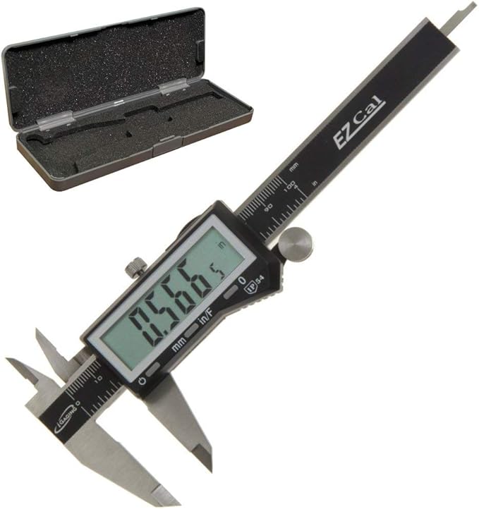 Amazon.com: iGaging Premium IP54 0-4" EZ CAL Fractional Digital Caliper ...