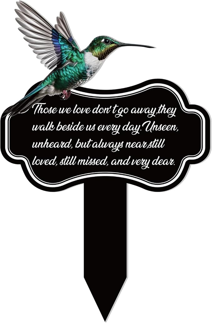 Amazon.com : RUMIA Memorial Grave Markers Hummingbird Cemetery ...