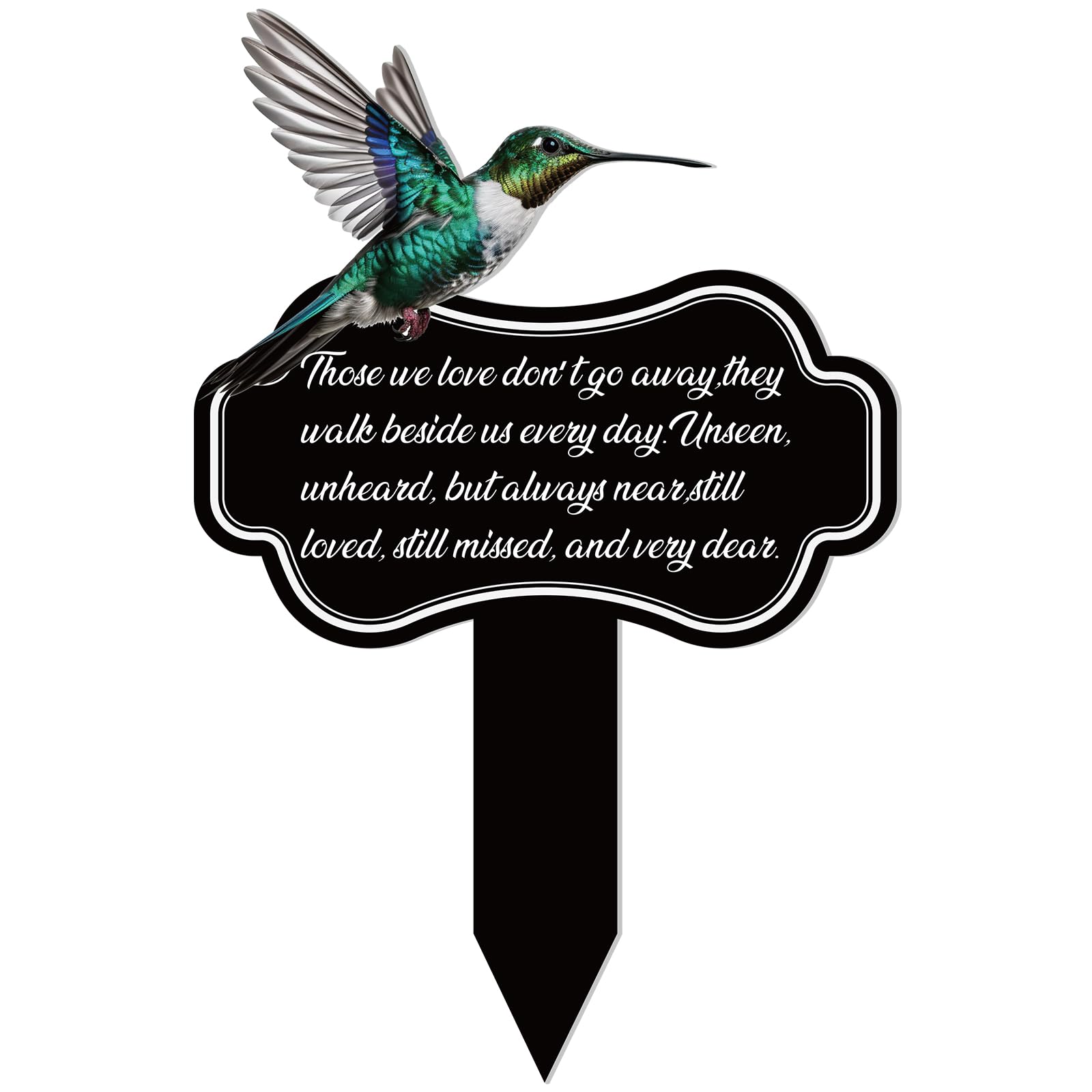 Amazon.com: RUMIA Memorial Grave Markers Hummingbird Cemetery ...