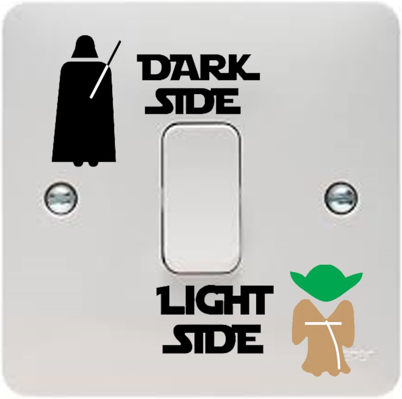 Pack of 3 - Star Wars Dark Side/Light Side Light Switch Vinyl Decal ...