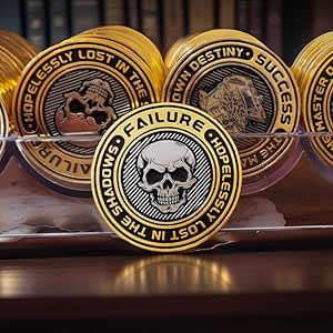 Amazon.com: DND D2 Dice Coin - Metal Lucky Coin Retro Dual-Sided with ...