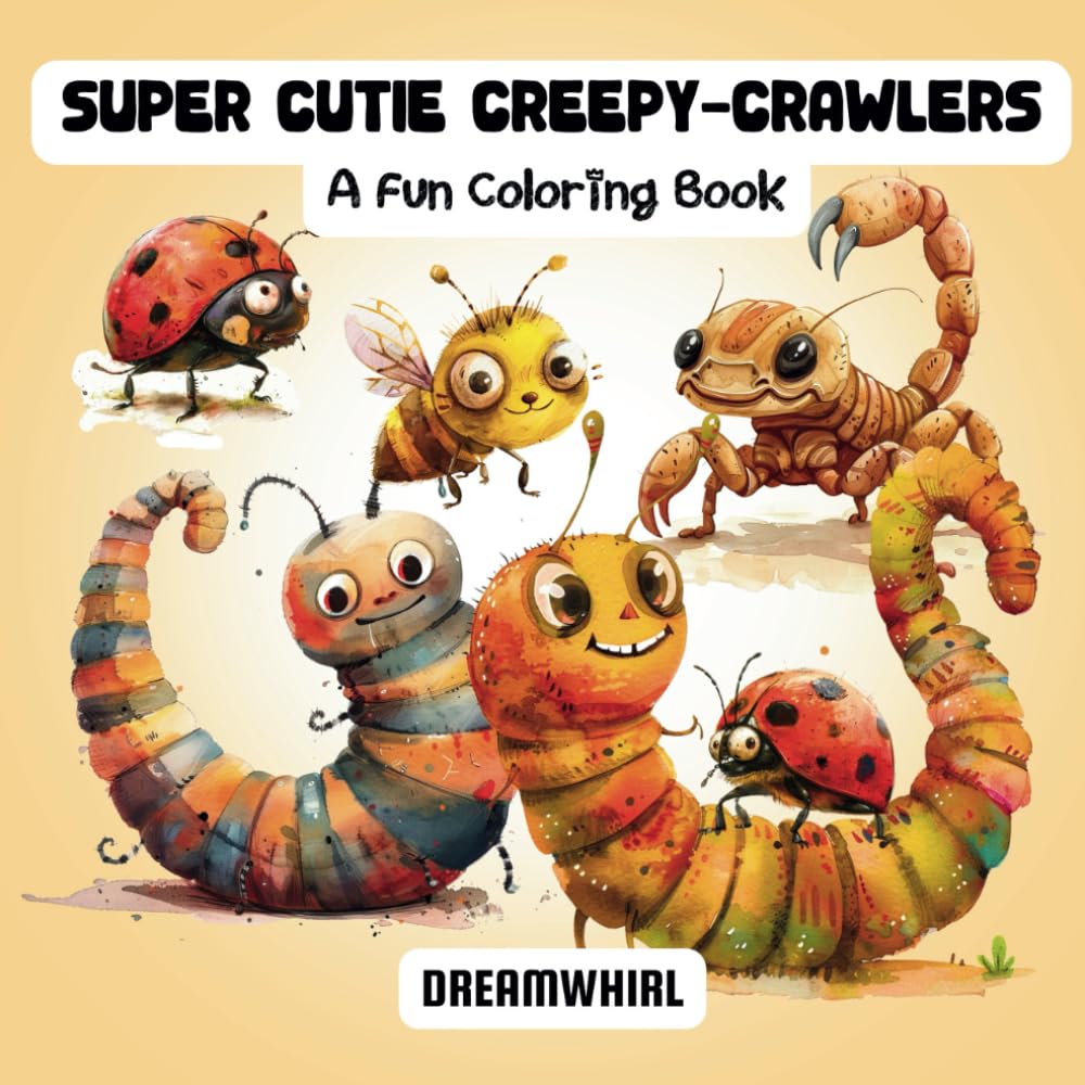 Amazon.com: Super Cutie Creepy-Crawlers: A Fun Coloring Book for kids ...