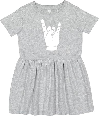 Amazon.com: inktastic Rocker Horns Toddler Dress: Clothing, Shoes & Jewelry