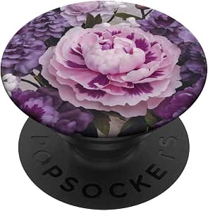 Amazon.com: Elegant Blush Pink And Purple Vintage Floral Rose And Peony ...