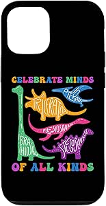Amazon.com: iPhone 15 Celebrate Minds Of All Kinds Dinosaur ADHD ...