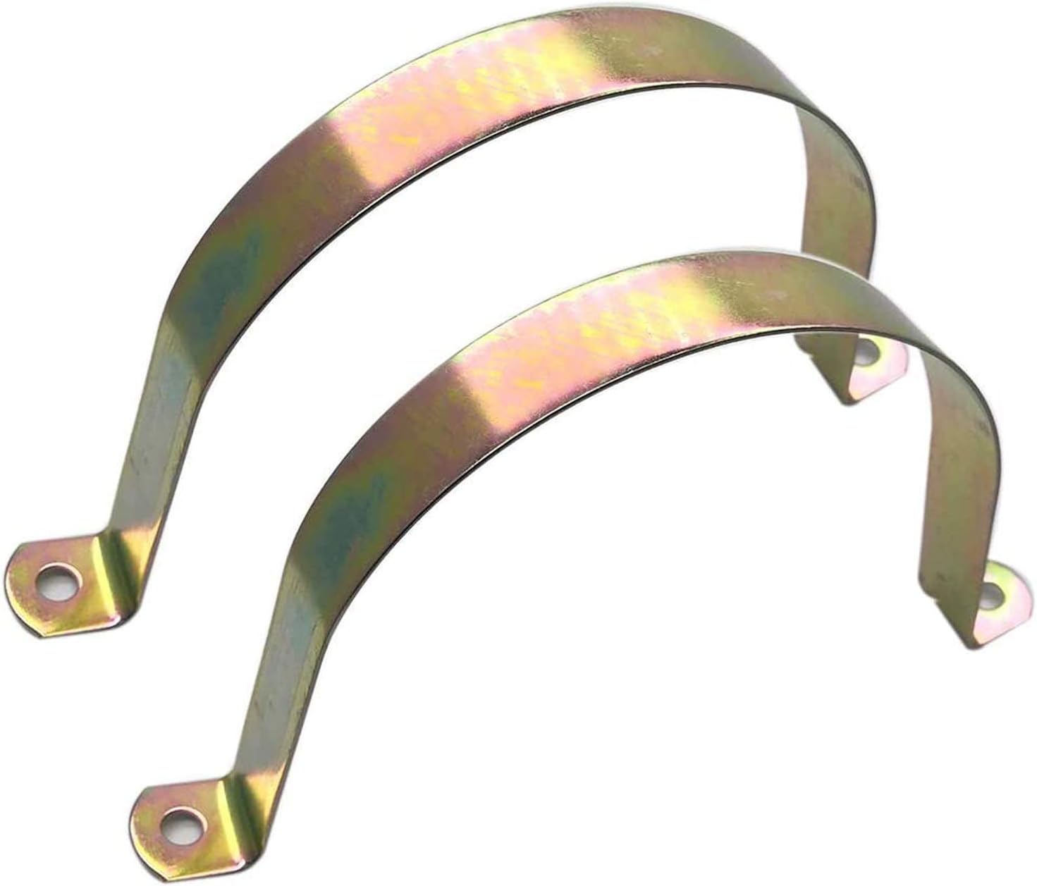 2 Pcs 6inch Rigid Pipe Strap,Two Hole Strap U Bracket Iron, Widened ...